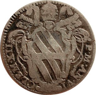 Italian Silver Giulio "Clement XII" 1734-1736 KM# 848 | coinscatalog.NET