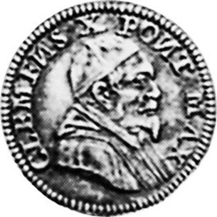 Italian Silver Grosso "Clement X" 1675 KM# 360 | coinscatalog.NET