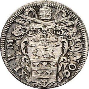 Italian Silver Grosso "Innocent XI" 1685 KM# 466 | coinscatalog.NET