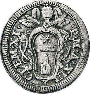 Italian Silver Grosso "Clement XI" 1709-1712 KM# 705 | coinscatalog.NET