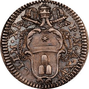 Grosso de Plata Italiano "Clement XI St. Paul" 1715 KM# 760 ...