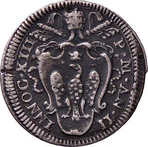 Italian Silver Grosso "Innocent XIII" 1721-1723 KM# 779 | coinscatalog.NET
