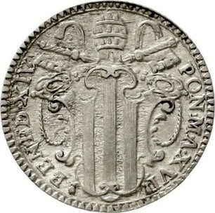 Italian Silver Grosso "Benedict XIV" 1751-1755 KM# 969 | coinscatalog.NET
