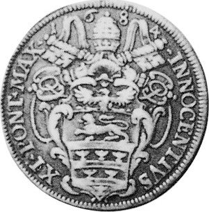 Italian Silver Testone "Innocent XI" 1684 KM# 449 | coinscatalog.NET