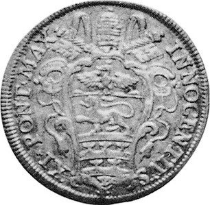 Italian Silver Testone "Innocent XI" 1684 KM# 439 | coinscatalog.NET