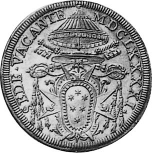 Italian Silver Testone "Sede Vacante" 1691 KM# 538 | coinscatalog.NET