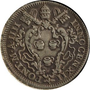 Italian Silver Testone "Innocent XII" 1694 KM# 575 | coinscatalog.NET