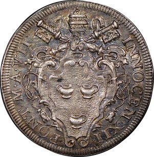 Italian Silver Testone "Innocent XII" 1698 KM# 606 | coinscatalog.NET