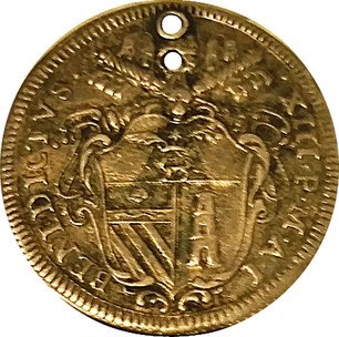 Italian Silver Testone "Benedict XIII" 1725 KM# 810 | coinscatalog.NET