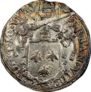 Italian Silver Testone "Urban VIII" 1624-1630 KM# 124 | coinscatalog.NET