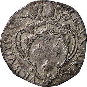Italian Silver Testone "Urban VIII" 1642-1645 KM# 218 | coinscatalog.NET