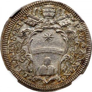 Italian Silver Testone "Clement XI" 1710 KM# 737 | coinscatalog.NET