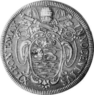 Italian Silver Testone "Innocent XI" 1684-1686 KM# 445 | coinscatalog.NET