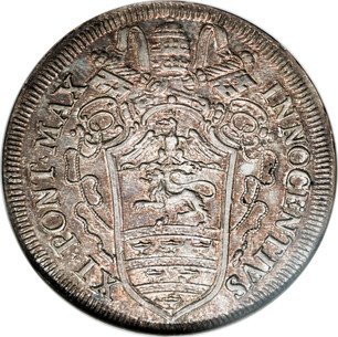 Italian Silver Testone "Innocent XI" 1684-1686 KM# 441 | coinscatalog.NET