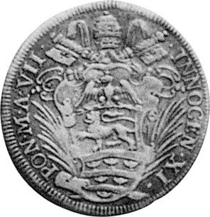 Italian Silver Testone "Innocent XI" 1684-1686 KM# 448 | coinscatalog.NET