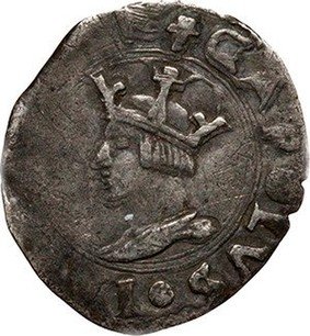 Italian Silver 1/2 Tari (Mezzo Tari) "Carlo II" 1686 KM# 49 ...