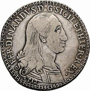 Italian Silver 12 Tari "Ferdinando I" 1794-1795 KM# 229 | coinscatalog.NET