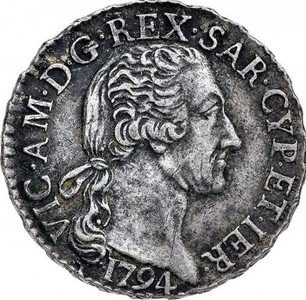 Italian Silver 15 Soldo "Vittorio Amedeo III" 1794-1798 KM# 93 ...