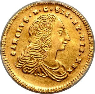 Italian Gold 2 Oncia (Doppia Oncia) "Carlo" 1752-1753 KM# 176 ...