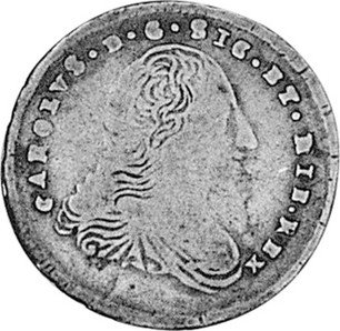 Italian Silver 3 Tari "Carlo" 1753-1757 KM# 178 | coinscatalog.NET
