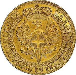 Italian Gold 4 Zecchino "Carlo Emanuele III" 1745-1747 KM# 42 ...