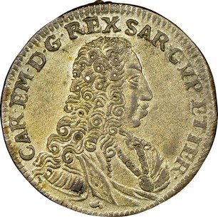 Italian Billon 5 Soldo "Carlo Emanuele III" 1732-1740 KM# 18 ...