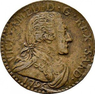 Italian Billon 5 Soldo "Vittorio Amedeo III" 1794-1796 KM# 91 ...