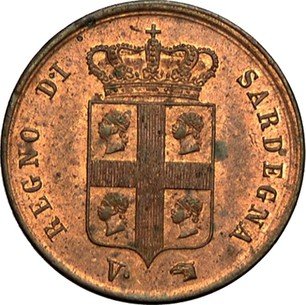 Italian Centesimo "Carlo Alberto" 1842 KM# 138 | coinscatalog.NET