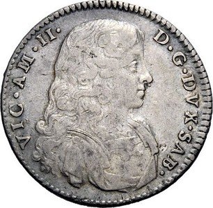 Italian Silver Lira "Vittorio Amedeo II" 1680-1687 KM# 306 ...