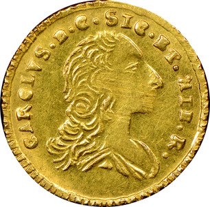 Italian Gold Oncia "Carlo. Sicily" 1756-1758 KM# 190 | coinscatalog.NET