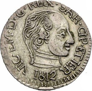 Italian Silver Reale "Vittorio Emanuele I" 1812 KM# 106 | coinscatalog.NET