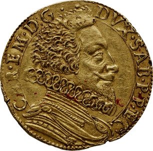 Italian 1/10 Oz Gold Scudo D'oro "Carlo Emanuele I" 1630 KM# 115 ...