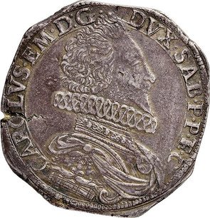 Italian Silver Scudo "Carlo Emanuele I" 1620 KM# 67 | coinscatalog.NET