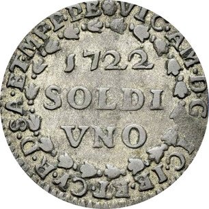 Italian Billon Soldo "Vittorio Amedeo II" 1722 KM# 2 | coinscatalog.NET