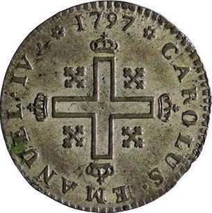 Italian Billon Soldo "Carlo Emanuele IV. Sardinia" 1797-1798 KM# 95 ...