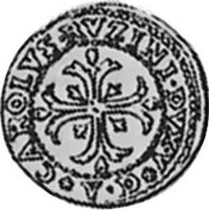 Italian Gold 1/2 Scudo D'oro (Mezzo Scudo) "Floriated Cross. Carlo ...