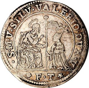 Italian Silver Ducato "Silvestro Valier" 1694-1699 KM# 428 ...