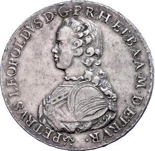 Italian Silver Francescone "Pietro Leopoldo" 1767-1768 C# 22 ...