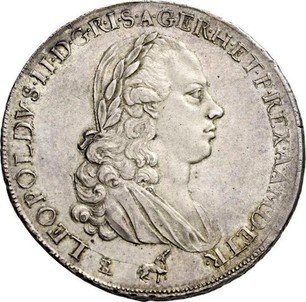 Italian Silver Francescone "Leopold II" 1790 C# 25 | coinscatalog.NET