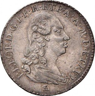 Italian Silver Paolo "Pietro Leopoldo" 1788-1790 C# 17a | coinscatalog.NET