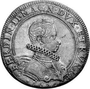Italian Silver Piastre "Ferdinand II" 1624 DAV# 4199A | coinscatalog.NET