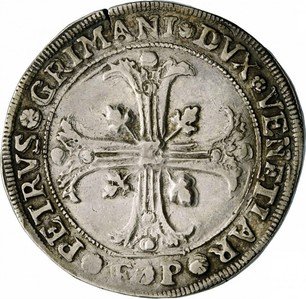 Italian Silver Scudo "Pietro Grimani" 1741-1742 KM# 583 | coinscatalog.NET