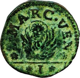 Italian Soldo "Armata and Morea" 1688-1714 KM# 1 | coinscatalog.NET