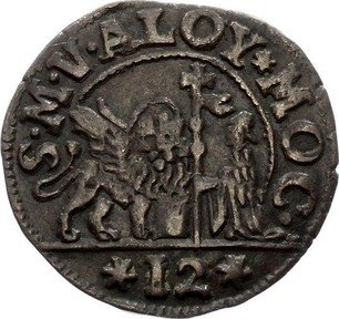 Italian Billon Soldo "Alvise Mocenigo IV" 1763-1778 KM# 651 ...
