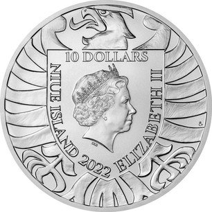 Niuean 5 Oz Silver 10 Dollars "Czech Lion" 2022 | coinscatalog.NET