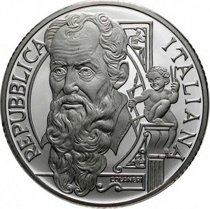 Italian Silver 10 Euro "500th Anniversary of the Birth of Giorgio ...