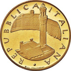 Italian Gold 100000 Lira "650th Anniversary of the Completion of the ...