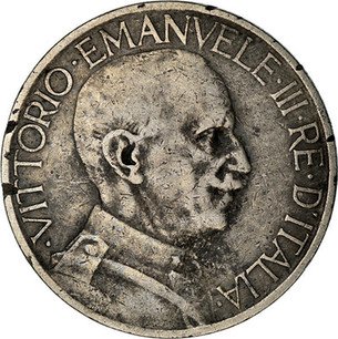 Italian 2 Lira "Vittorio Emanuele III. Fasces" 1923-1935 KM# 63 ...