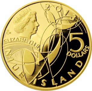 Niuean Gold 5 Dollars "Javelin" 2013 | coinscatalog.NET