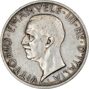 Italian Silver 5 Lira "Vittorio Emanuele III" 1927-1929 KM# 67.2 | coinscatalog.NET